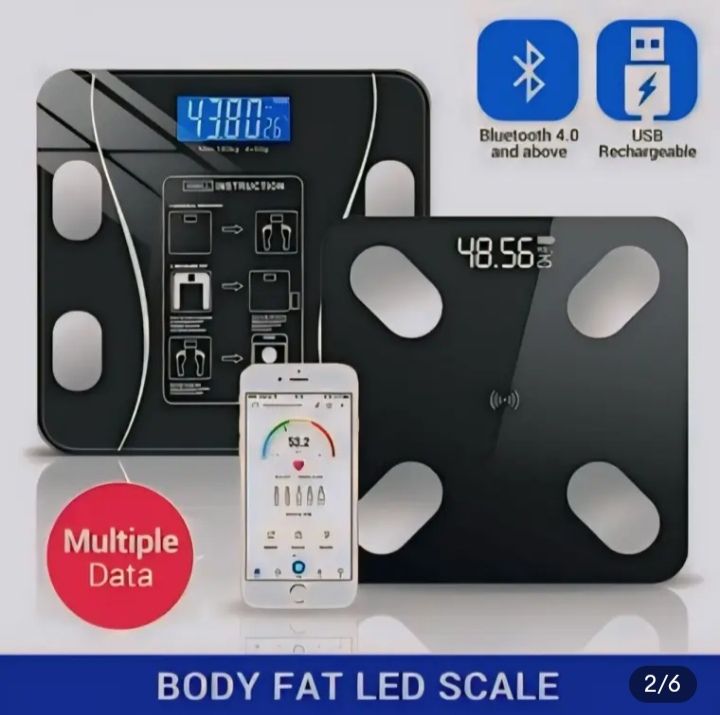 temperd glass body weight scale | Daraz.pk