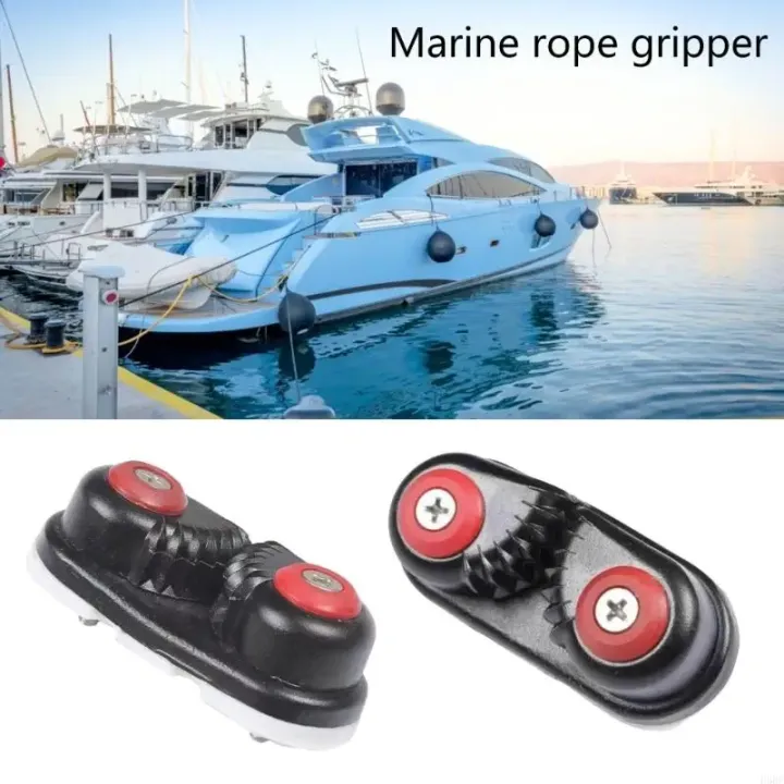 Aluminium Cam Cleat Pulley Rope Clamp Marine Boat Fast Entry Rope Wire ...