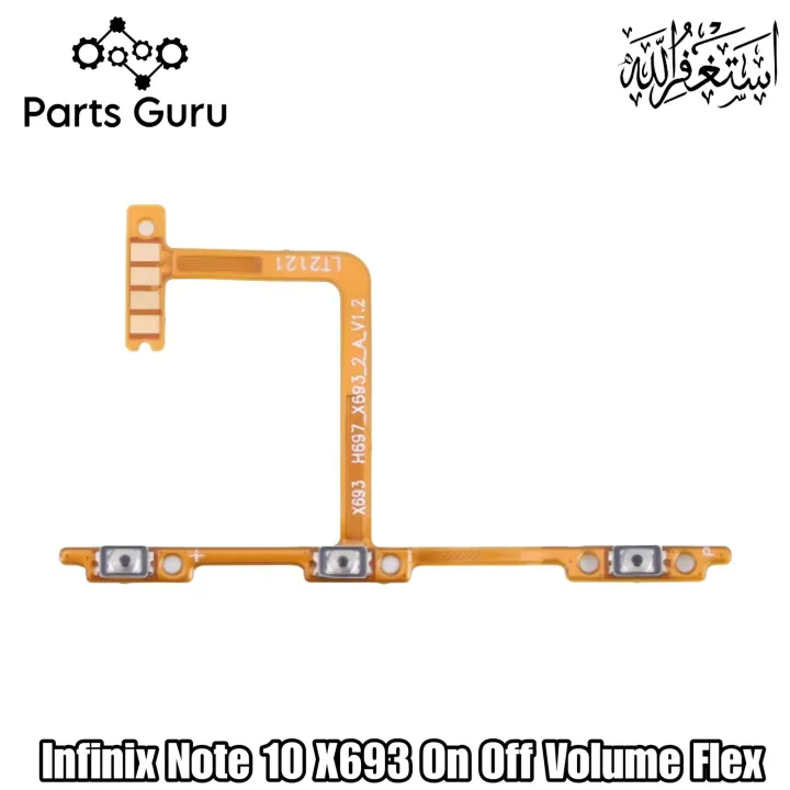 Infinix Note 10 X693 Power Volume Button Flex || Infinix note 10 power ...