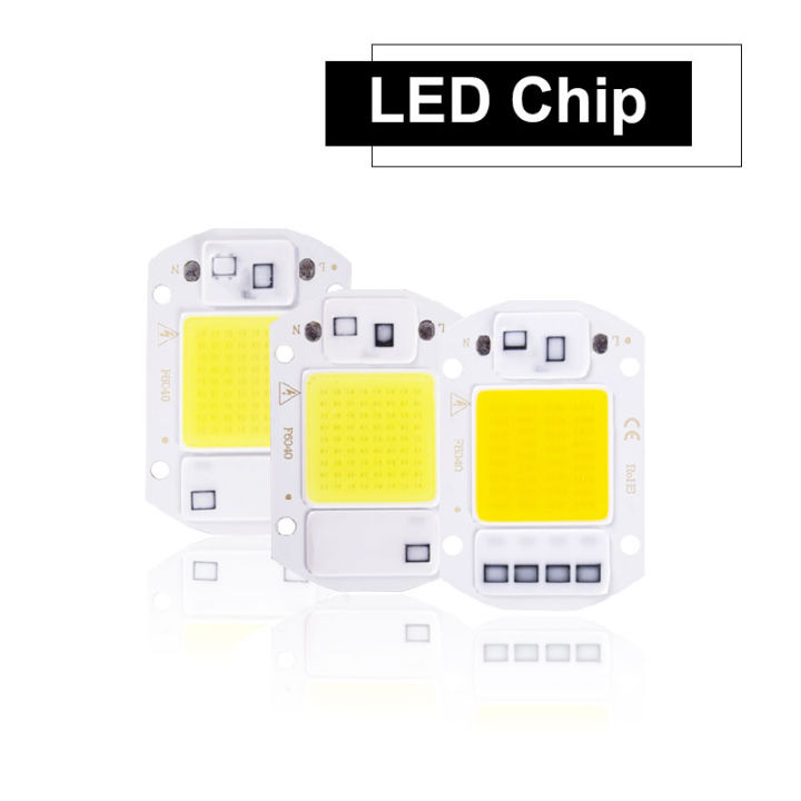 110V 220V LED Chip 10W 20W 30W 50W 60W 70 COB Chip No Need Driver LED Lamp Beads for Flood Light ...