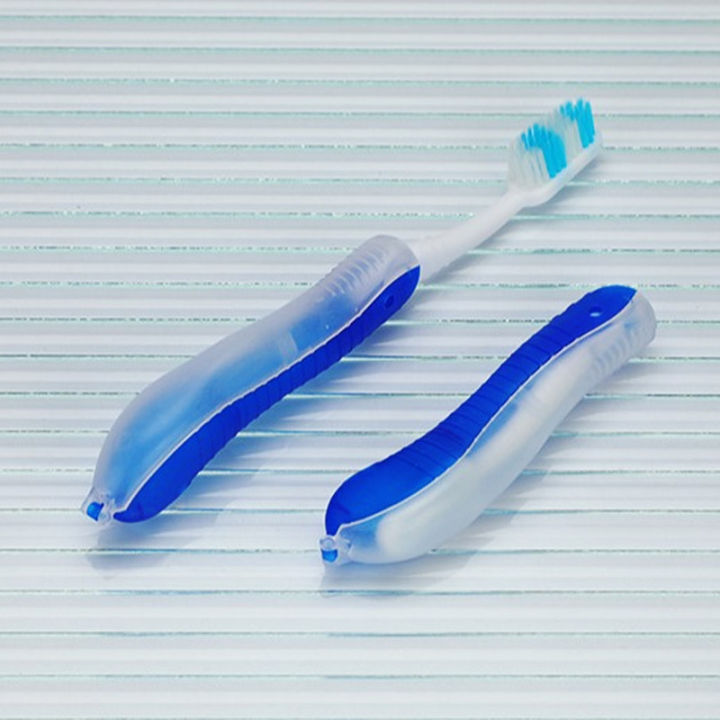 Three fold seahorse toothbrush folding comb portable travel business ...