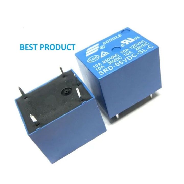 Mini 5V Dc Power Relay 5 Pin (2 Piece) - dc motor | Daraz.com.bd