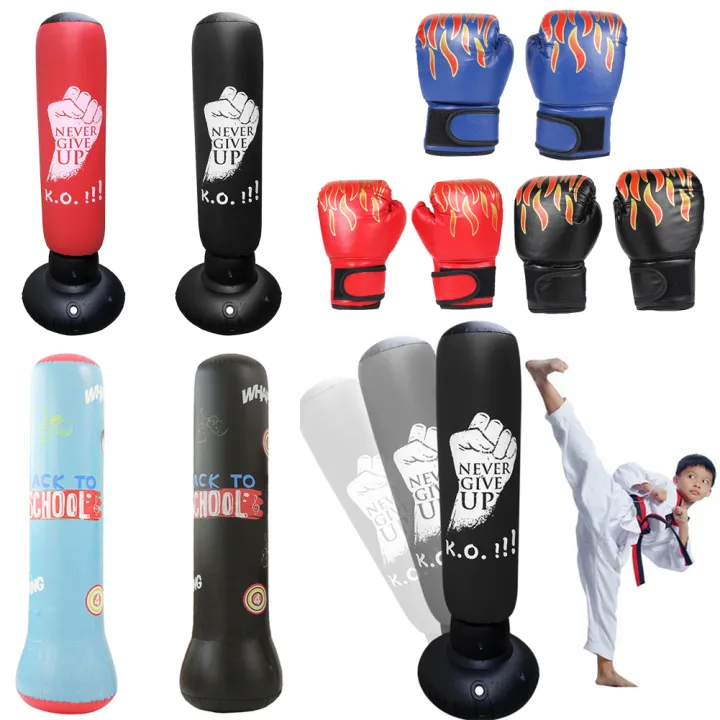 Inflatable Punching Boxing Bag Fitness Training Boxing Sack PVC Sports ...