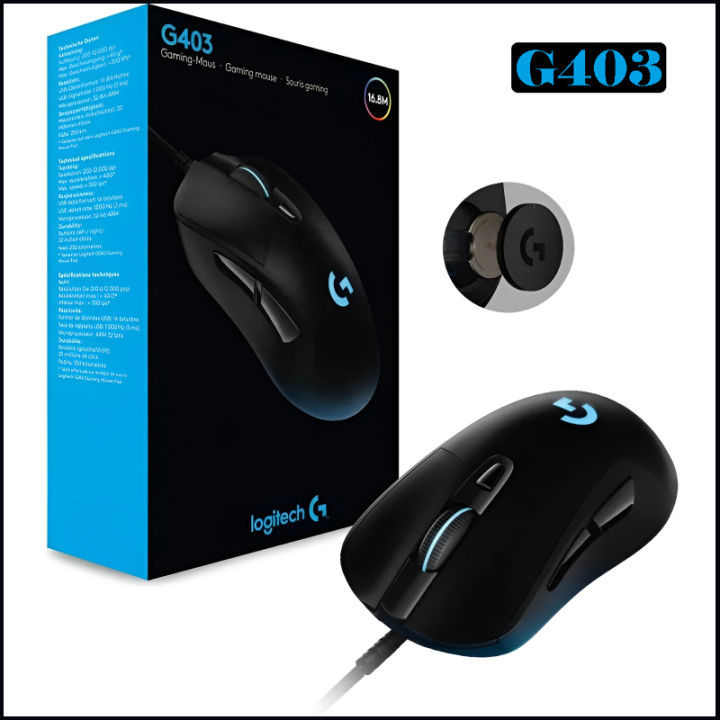 Logitech G403 HERO Gaming Mouse with LIGHTSYNC RGB and Pro-Grade ...