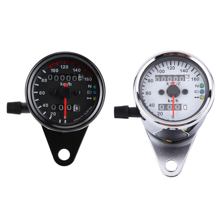 1pc Universal Motorcycle Odometer Speedometer Gauge Signal Dual Digital ...