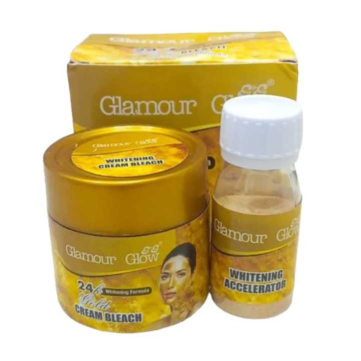 Glamour Glow 24K Gold Whitening Bleach Cream Best Quality Daraz.pk