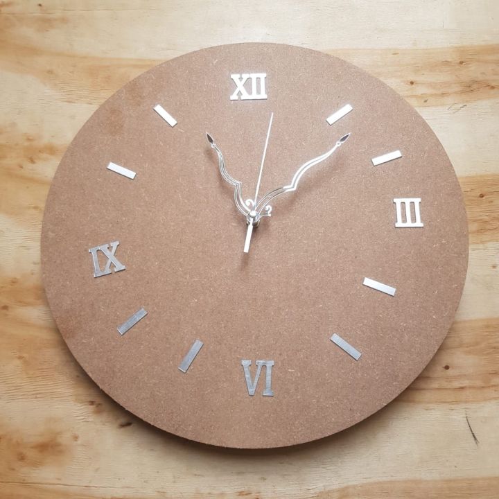 14 inch Resin Clock with MDF Base, Acrylic Roman Numbers, Bar Design ...