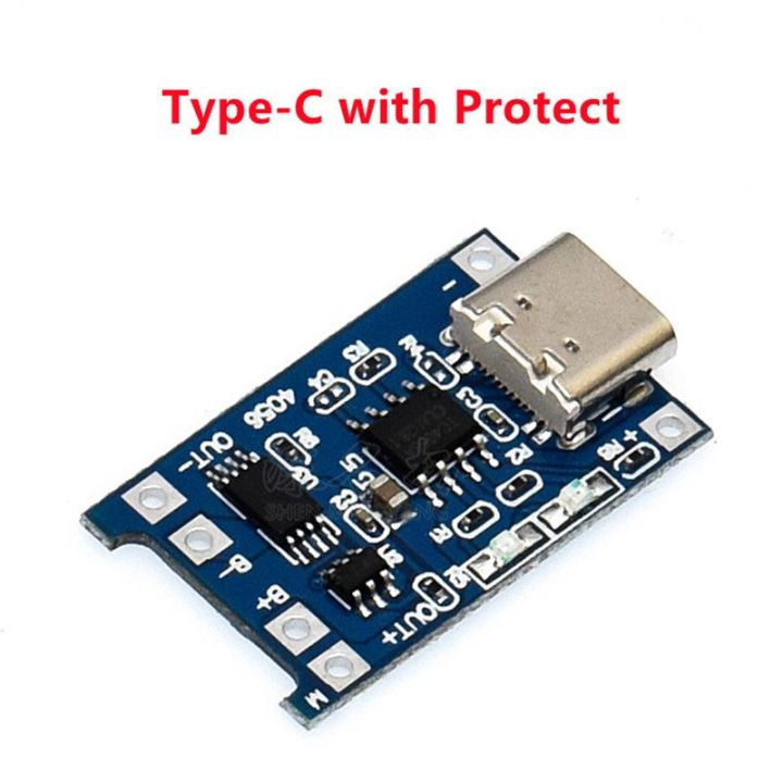 Type-c USB 5V 1A 18650 TP4056 Lithium Battery Charger Module Charging ...