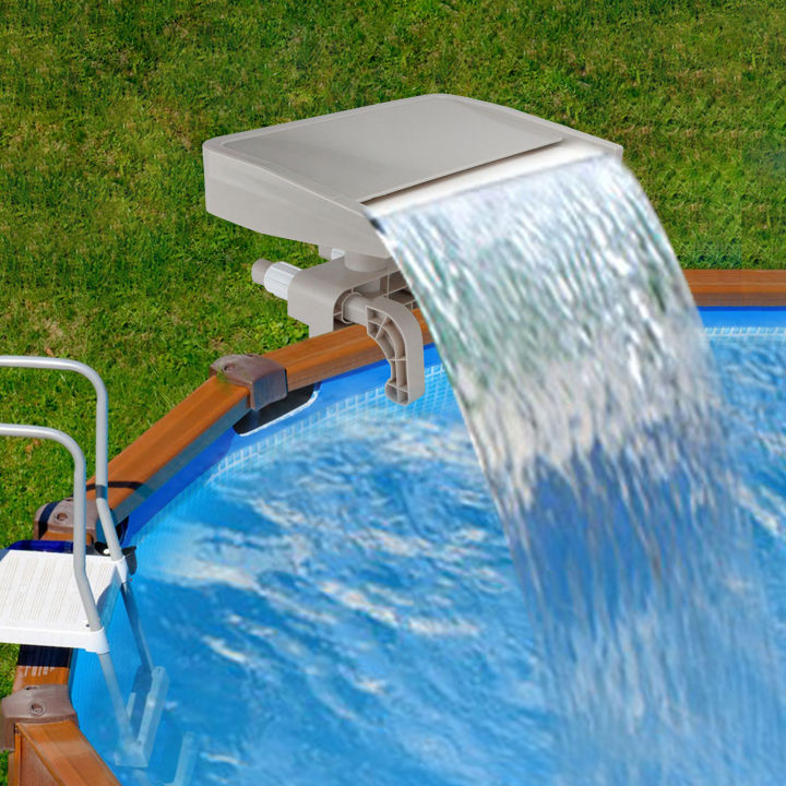 Relaxing Waterfall Cascade Ground Swimming Pool Fountain Spillway ...