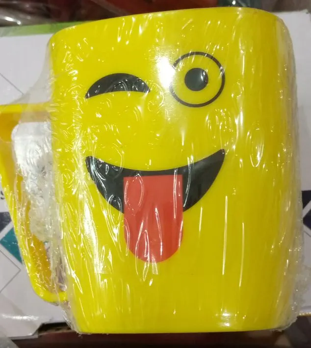 Plastic Mug with smile image | Daraz.pk