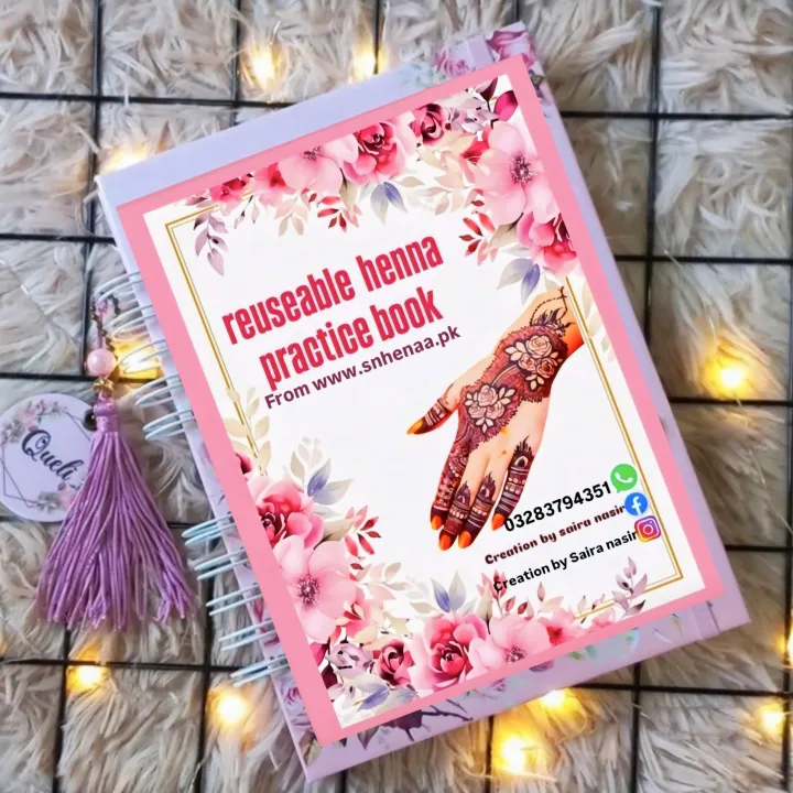 Mehndi Practice Book Henna by Saira nasir Practice book Learn Mehndi ...