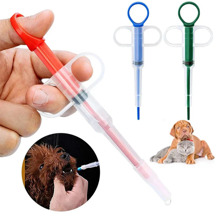 Pet Medicine Feeder Cats Dogs Push-type Pill Applicator Milk Tube ...