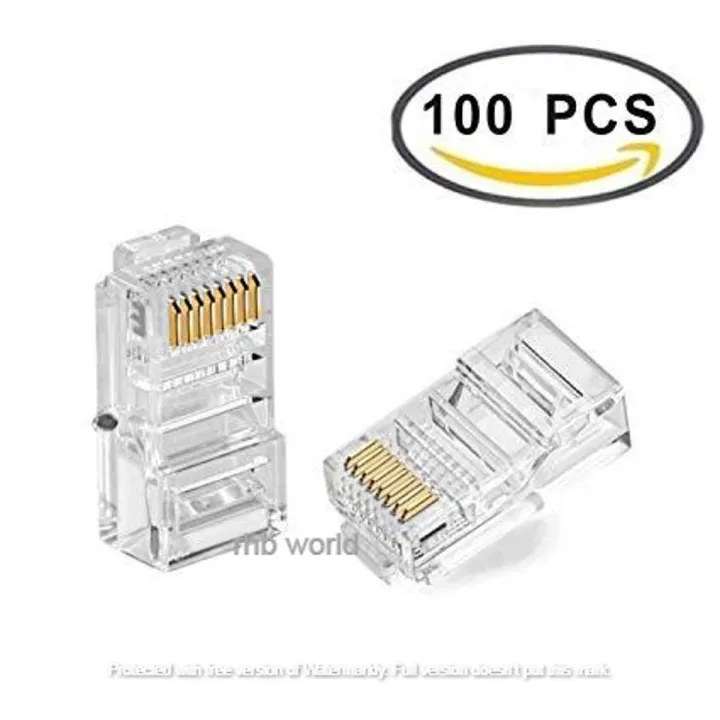 Rj45 Ethernet Plug Gold Plated Network Connector - Stable High-Speed ...