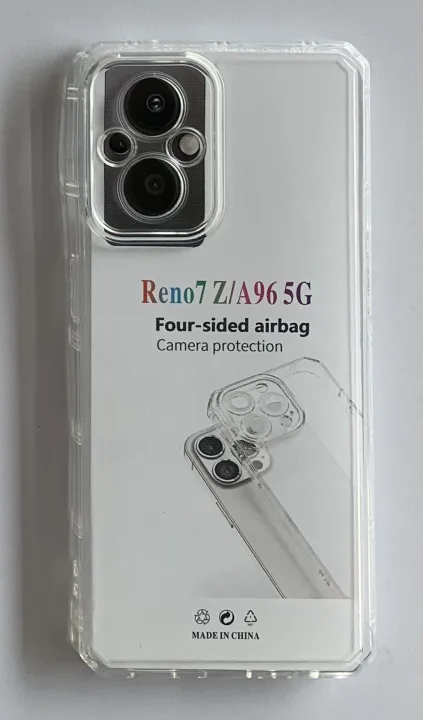 Oppo A96 5G/ Oppo Reno 7 Z Airbag Transparent Silicon Back Cover | Daraz.pk