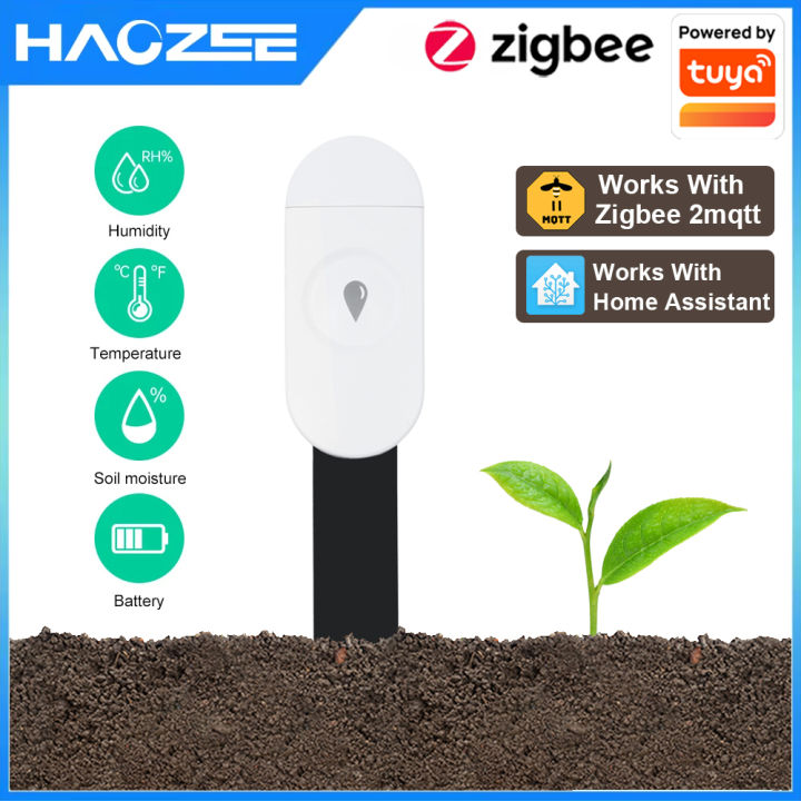 Zigbee Temperature Humidity Moisture Detector Smart Soil Tester ...