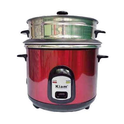 Kiam 2.8 liter Stainless Steel + Non-Stick Double Pot Rice Cooker ...