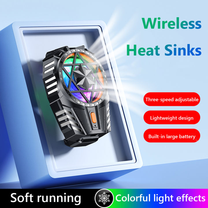 Universal Mobile Phone Cooling Fan RGB Cool Fan Radiator Turbo ...
