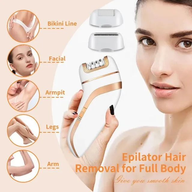 Kemei 3 In1 Epilator Electric Shaver Face Hair Removal Bikini Underarm ...