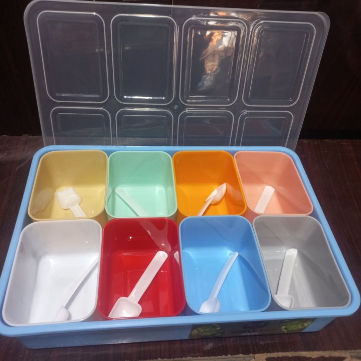 Spice Container Masala Box Masala Rack Dry Fruit Rack Storage Rack 8 in ...