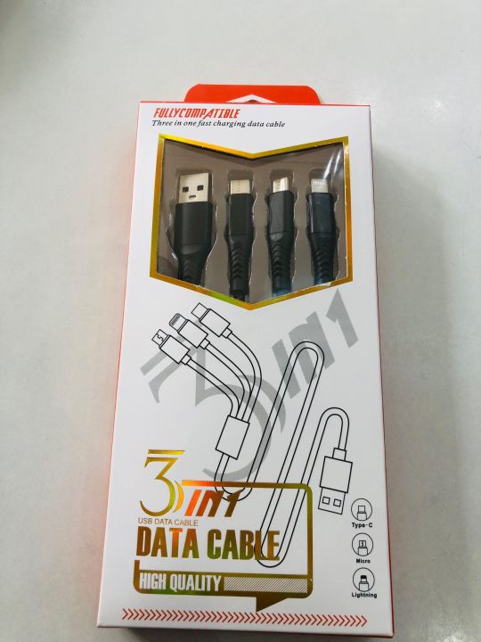 Fast Charging Data Cable 3 in 1 | Daraz.com.np