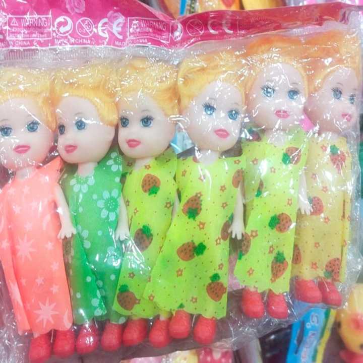 6-In-1 Pack of Doll, Beautiful,Cute ,Fine quality plastic Material ...