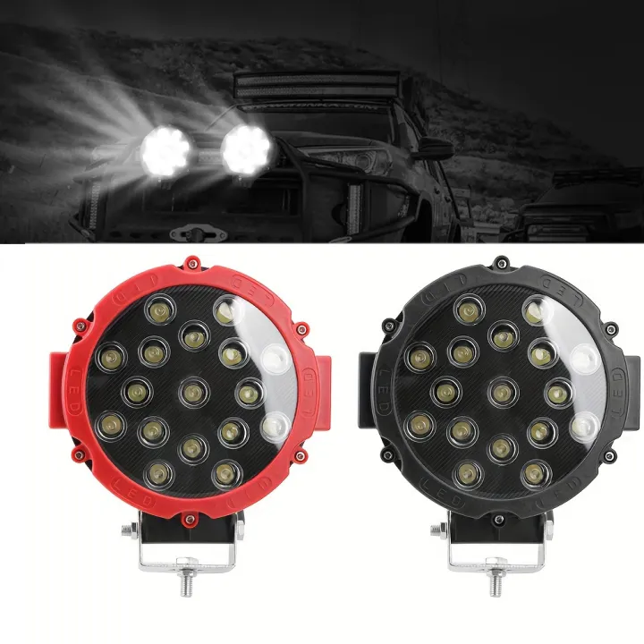 12V 51W Bright LED Light Off Road 4x4 Spotlight car Headlight Work Spot ...