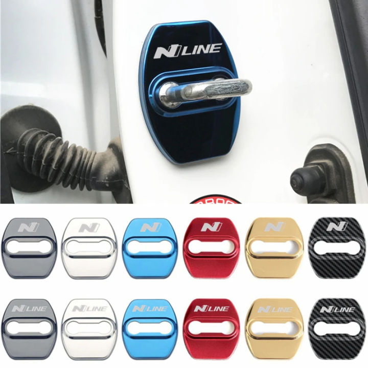 4pcs for Hyundai ELANTRA N Line Car Door Lock Cover Anti-rust Stickers ...
