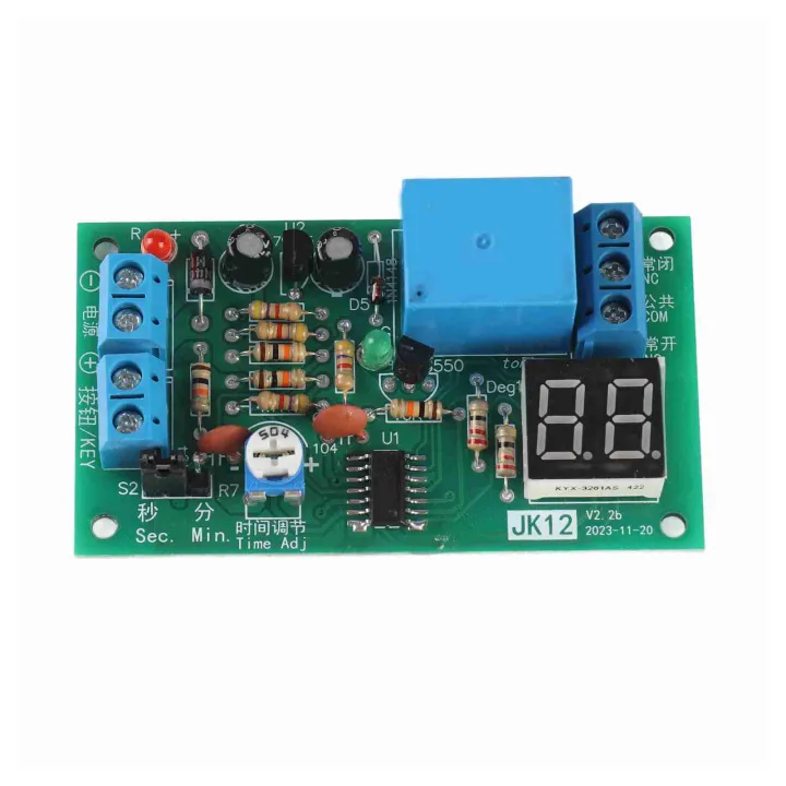 DC12V LED Display Countdown Timing Timer Delay Turn OFF Relay Switch ...