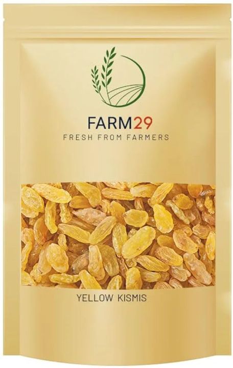 FARM29 Yellow Kismis | Raisins Dry fruits | Kishmish without Seeds ...