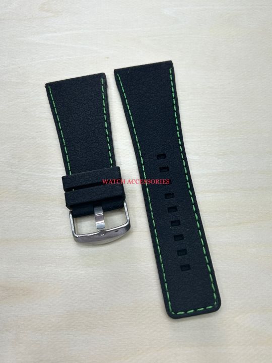 26mm 28mm Black Color Rubber Watch Strap | Daraz.lk