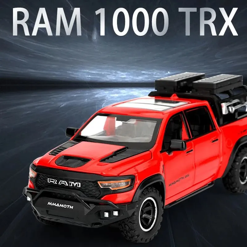 1:32 Dodge RAM Mammoth Pickup Truck Off Road Alloy Toy Car Model Sound ...