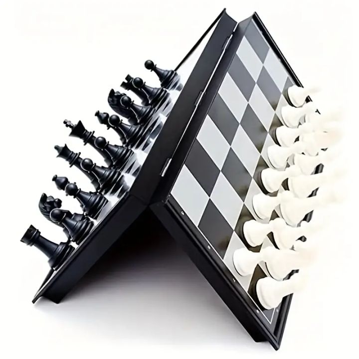 Premium Magnetic Chess Board with Classic Pieces | Foldable Travel Game ...