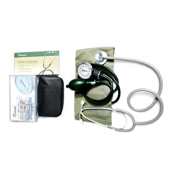 Dearon Analog Aneroid BP Machine Set With Free Stethoscope | Daraz.com.bd