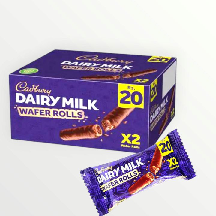 Dairy Milk Wafer Rolls Full Chocolate ( 1 box in 24pcs) | Daraz.pk
