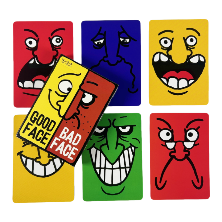 1pc Good Face Bad Face Card Game Hilarious Party Travel Board Game Deck ...
