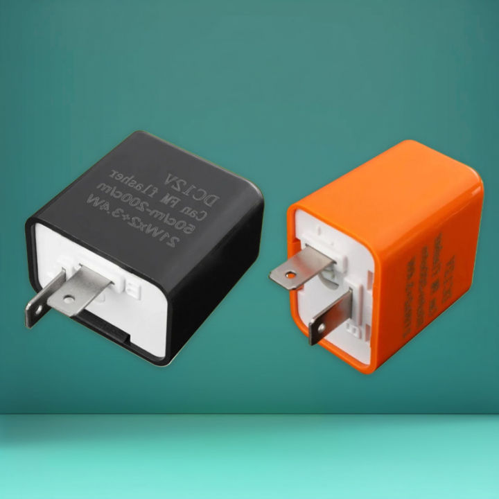 2 Pin LED Flasher Relay Adjustable Frequency Motorcycle Turn Signal ...