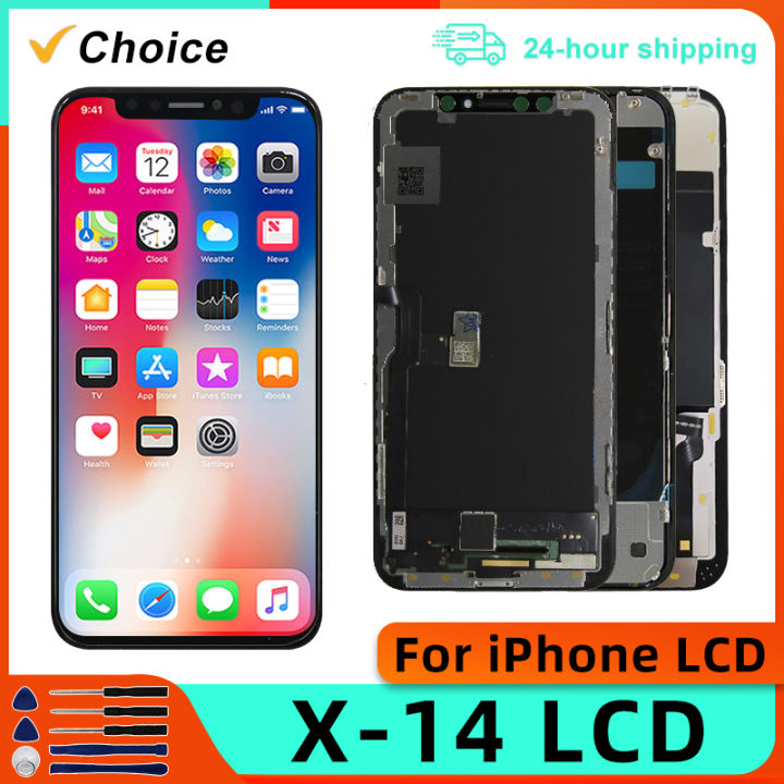 SUPER OLED For iPhone X XR XS LCD Display 13 Mini 14 PLUS 15 Display ...