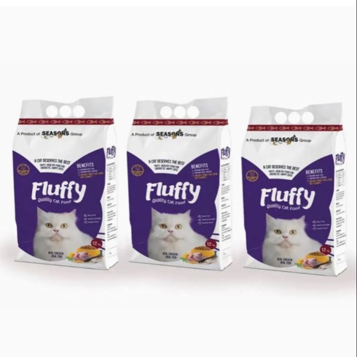 Fluffy cat food ×3 Packets (1.2×3 =3.6kg) | Daraz.pk