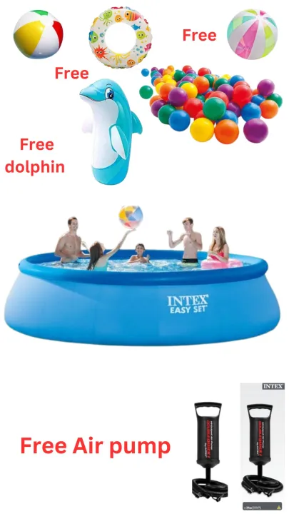 swimming pool / Intex 28116EH 10ft x 24in Round Easy Set Inflatable ...
