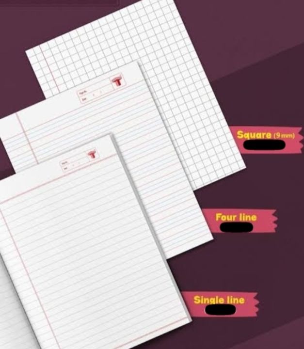 Pack of 24 Urdu (Single Line), English (Four Line) & Math (Square ...