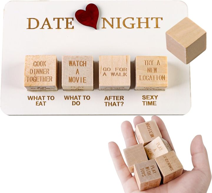 Date Night Dice After Dark Edition Date Night Wooden Dice Game for ...