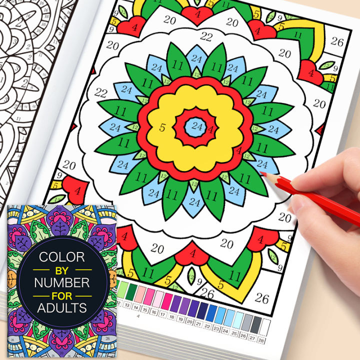 Digital Doodle Coloring Book, Coloring by Numbers, a Coloring Book with ...