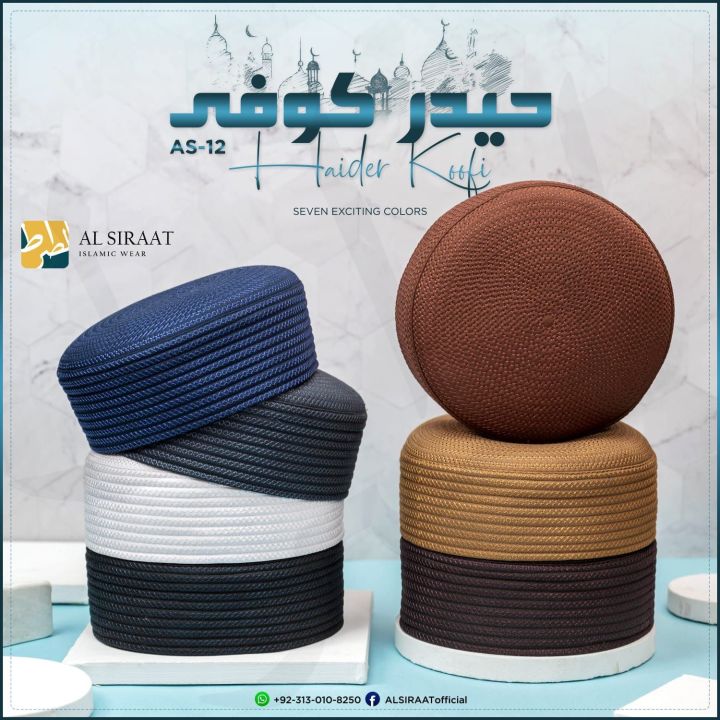 Haider Koofi Islamic Caps For Mens And Boys Premium Quality Suiting ...