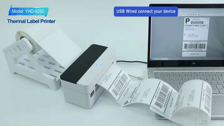 YHDAA Direct Thermal Printer Shipping Label Printer 4x6 Label Printer ...