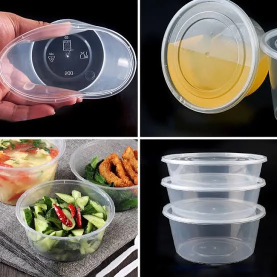 One time plastic box, Plastic Food Storage Box 6 piece set - 500ml ...