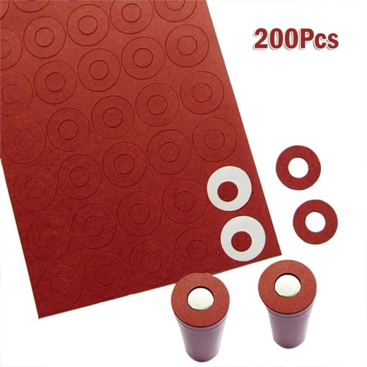 200pcs Battery Insulator Insulation Ring Adhesive Cardboard Paper For ...