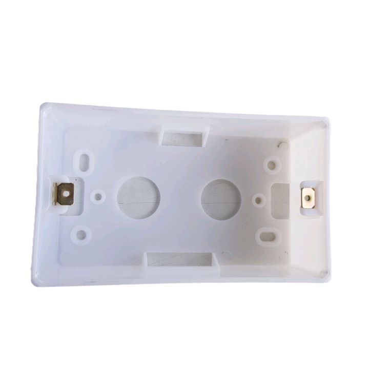 Set Of 6 Surface Box 5×3 PVC Plastic Juction Box For Powersocket , Gang ...
