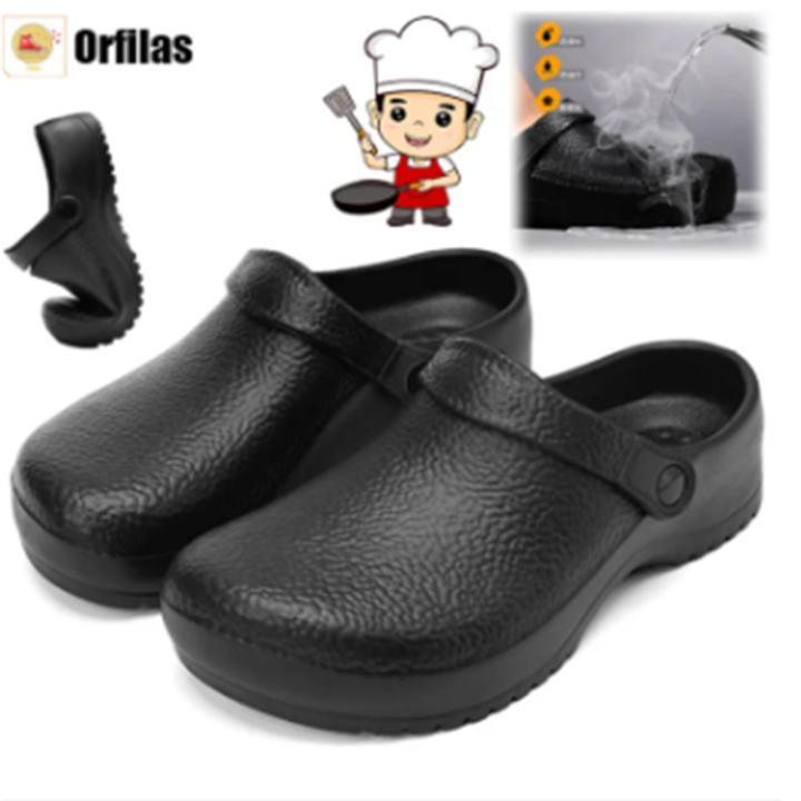 Non-slip chef shoes work shoes waterproof kitchen shoes chef shoes work ...
