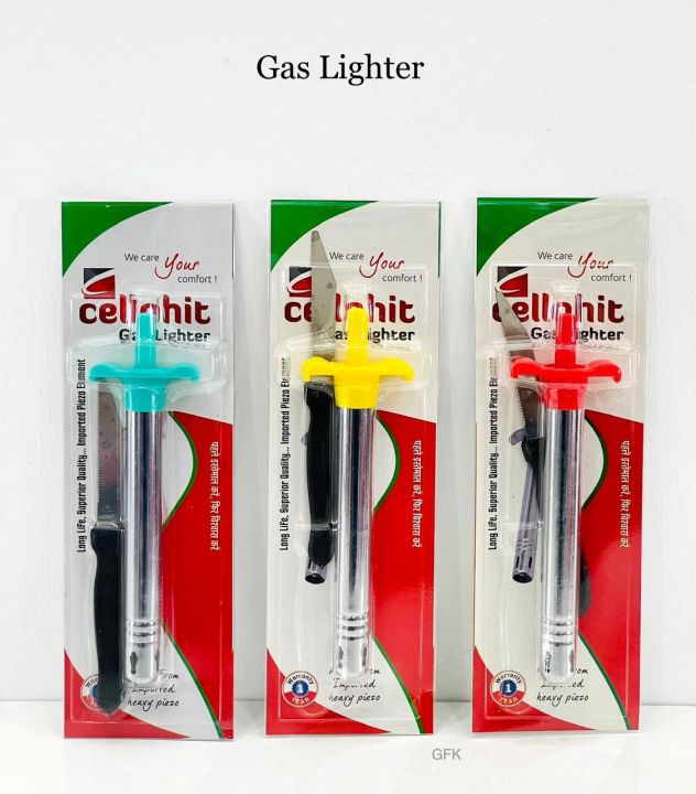 Premium Gas Lighter – Long Safety Lighter for Stoves, Candles & Kitchen ...