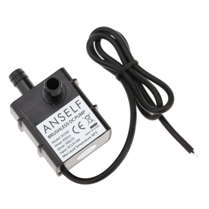 Ultra-quiet Mini DC12V 9W Micro Brushless Water Oil Pump Waterproof ...